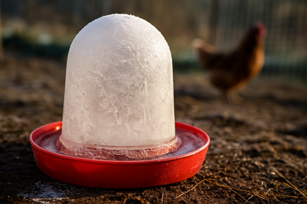 How to Stop Chickens' Water Freezing in Winter